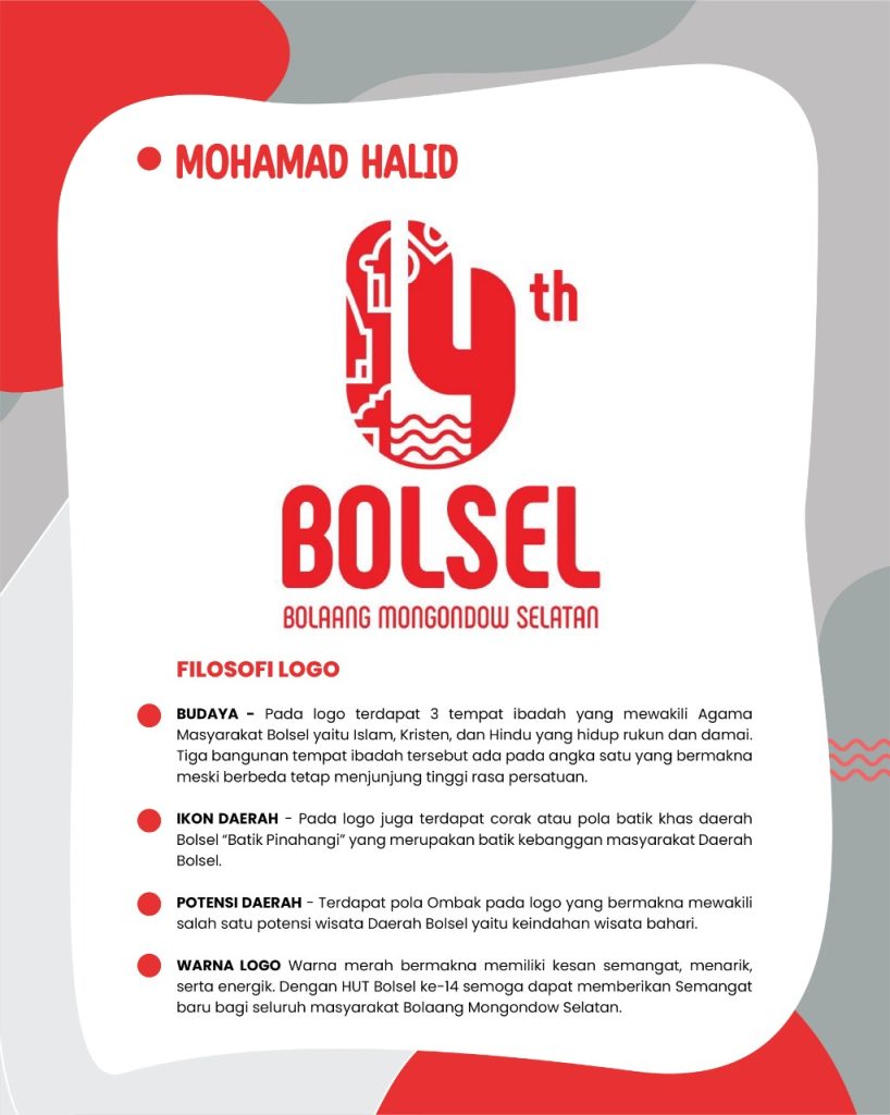 Ini Nominator 5 Besar Sayembara Desain Logo HUT ke -14 Kabupaten Bolsel ...